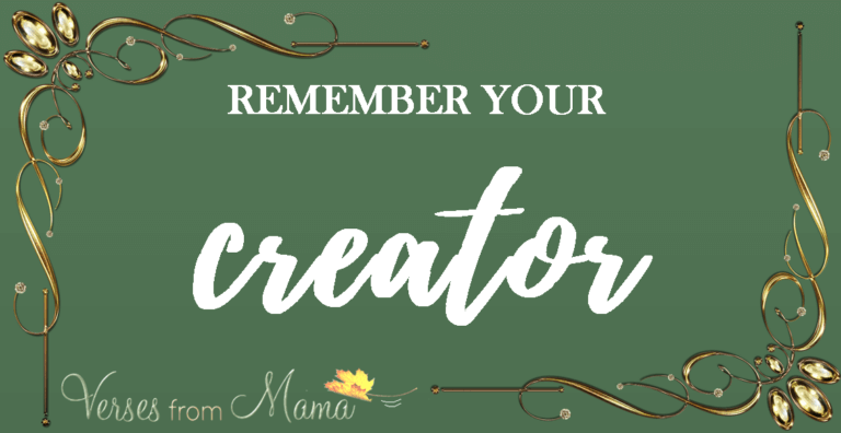 Remember Your Creator: Lessons From A Wise King And An Abandoned ...